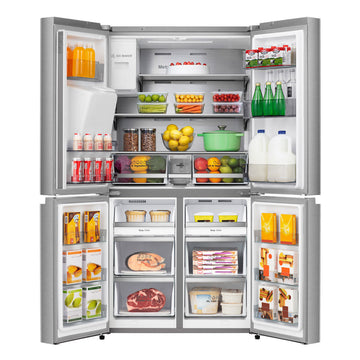 Hisense RQ760N4SASE, Multidoor Fridge Freezer, E Rating in Stainless S ...