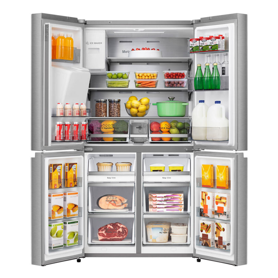 Hisense RQ760N4SASE, Multidoor Fridge Freezer, E Rating in Stainless S ...