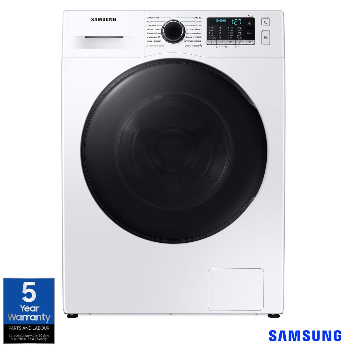 Samsung Series 5 WD80TA046BE/EU, 8kg/5kg, 1400rpm, Washer Dryer, E Rat ...